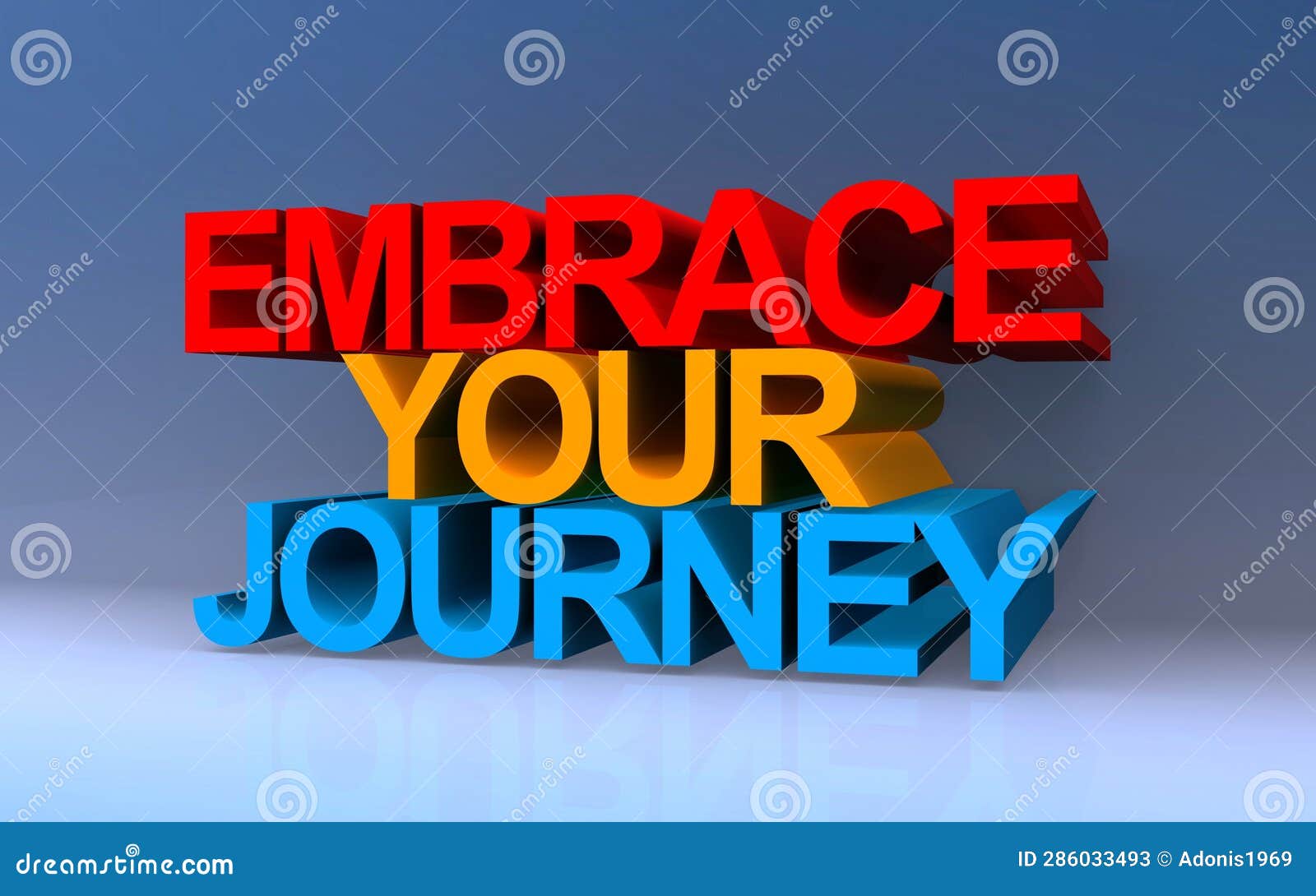 Embrace Your Journey - Hand Drawn Positive Lettering Phrase Isolated On ...