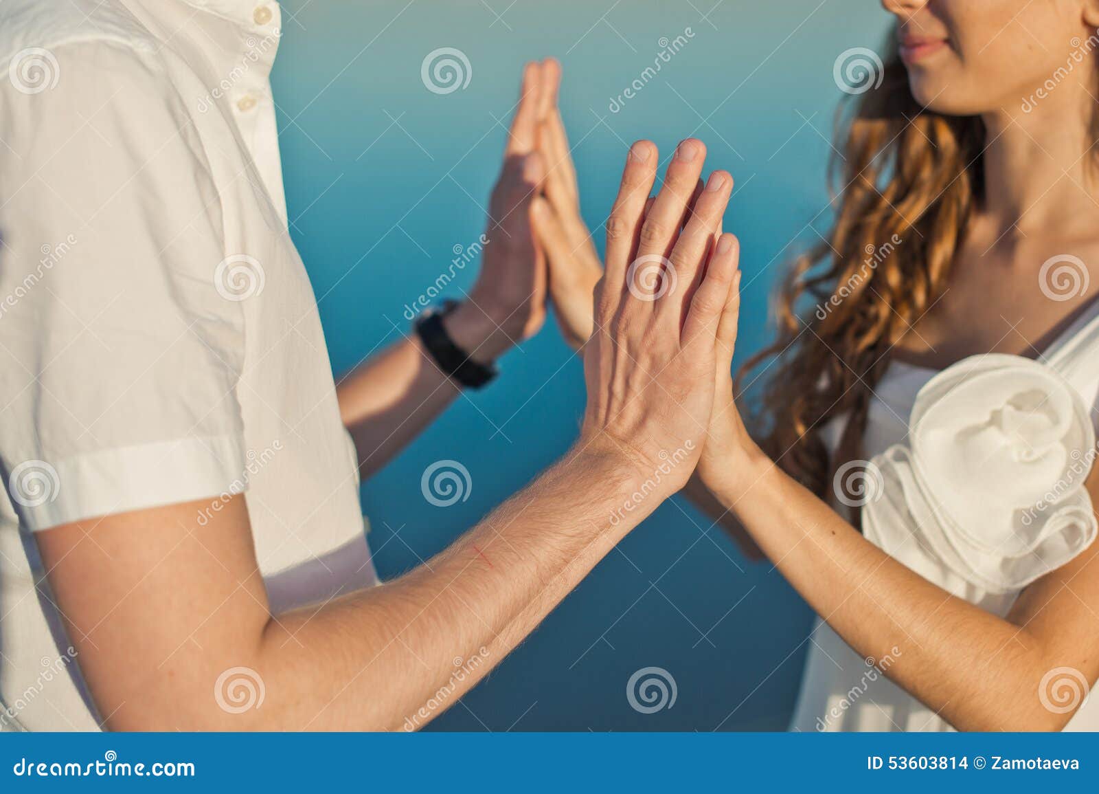 Embraces of hands stock photo. Image of horizontal, hope - 53603814
