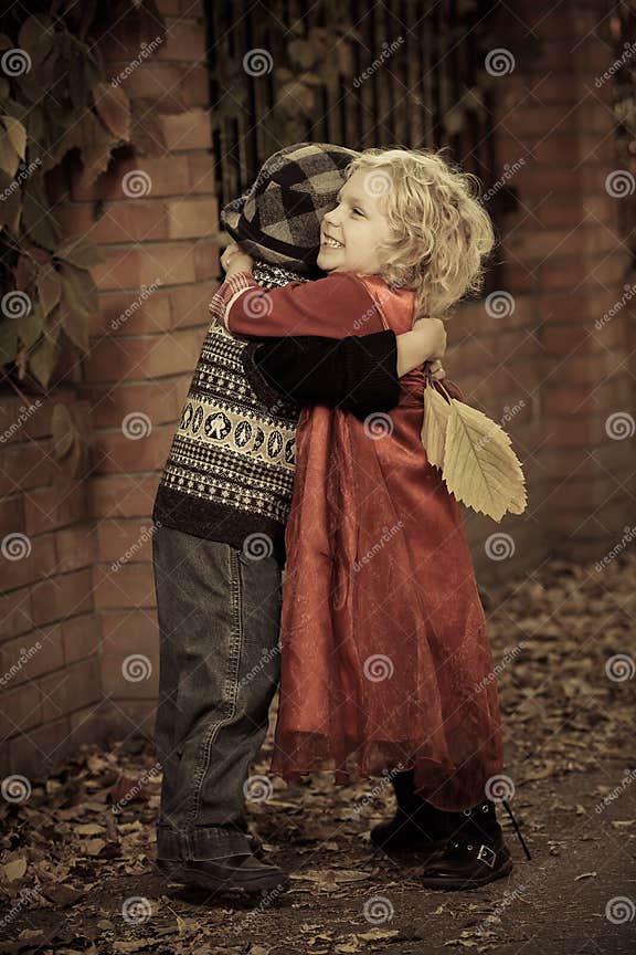 Embracing children stock photo. Image of lovely, hugging - 22994282