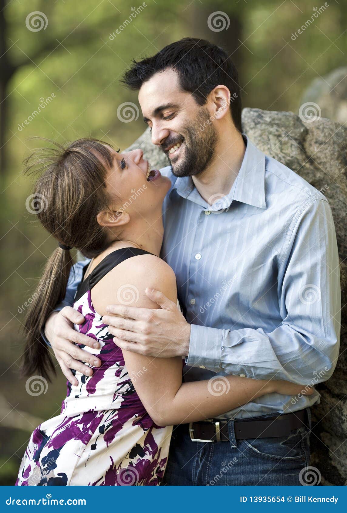 Embracing Couple stock photo. Image of engagement, together - 13935654