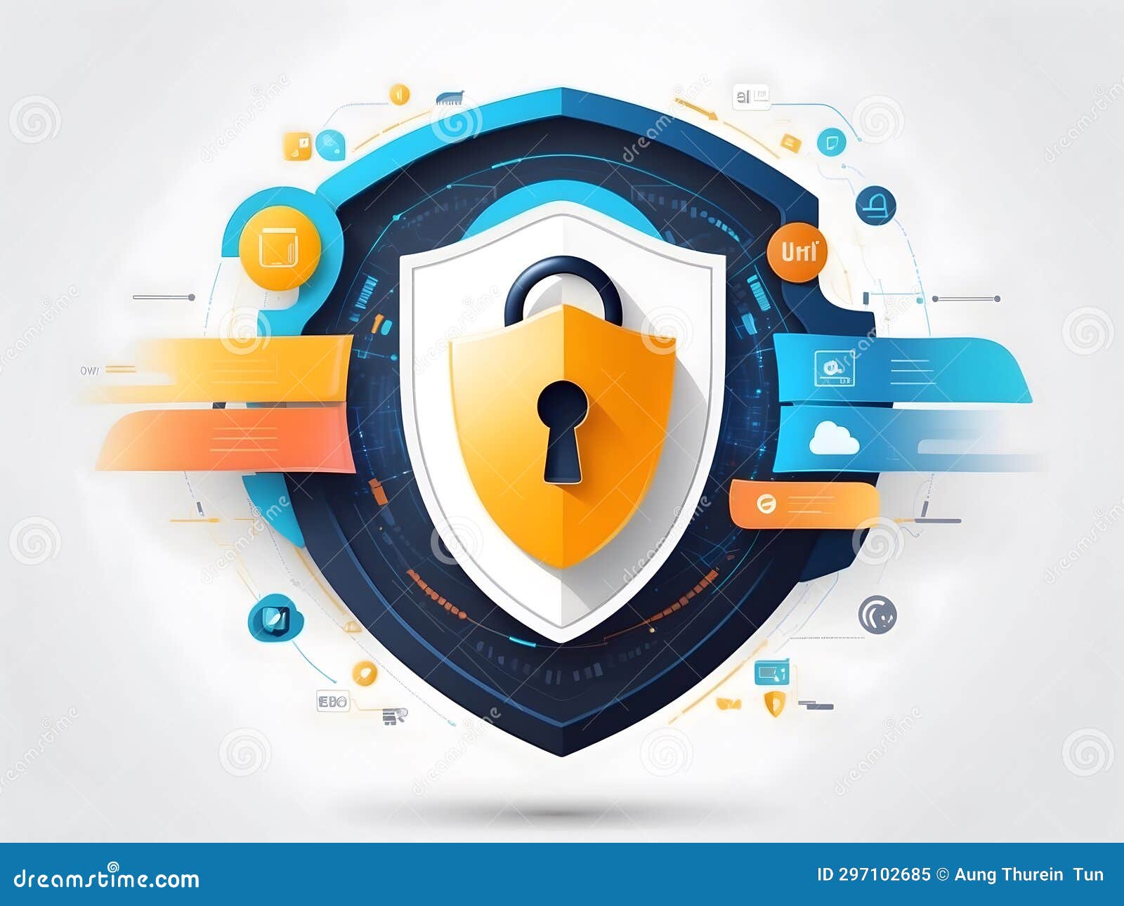 Embracing Data Privacy in Digital Age Stock Image - Image of protect ...