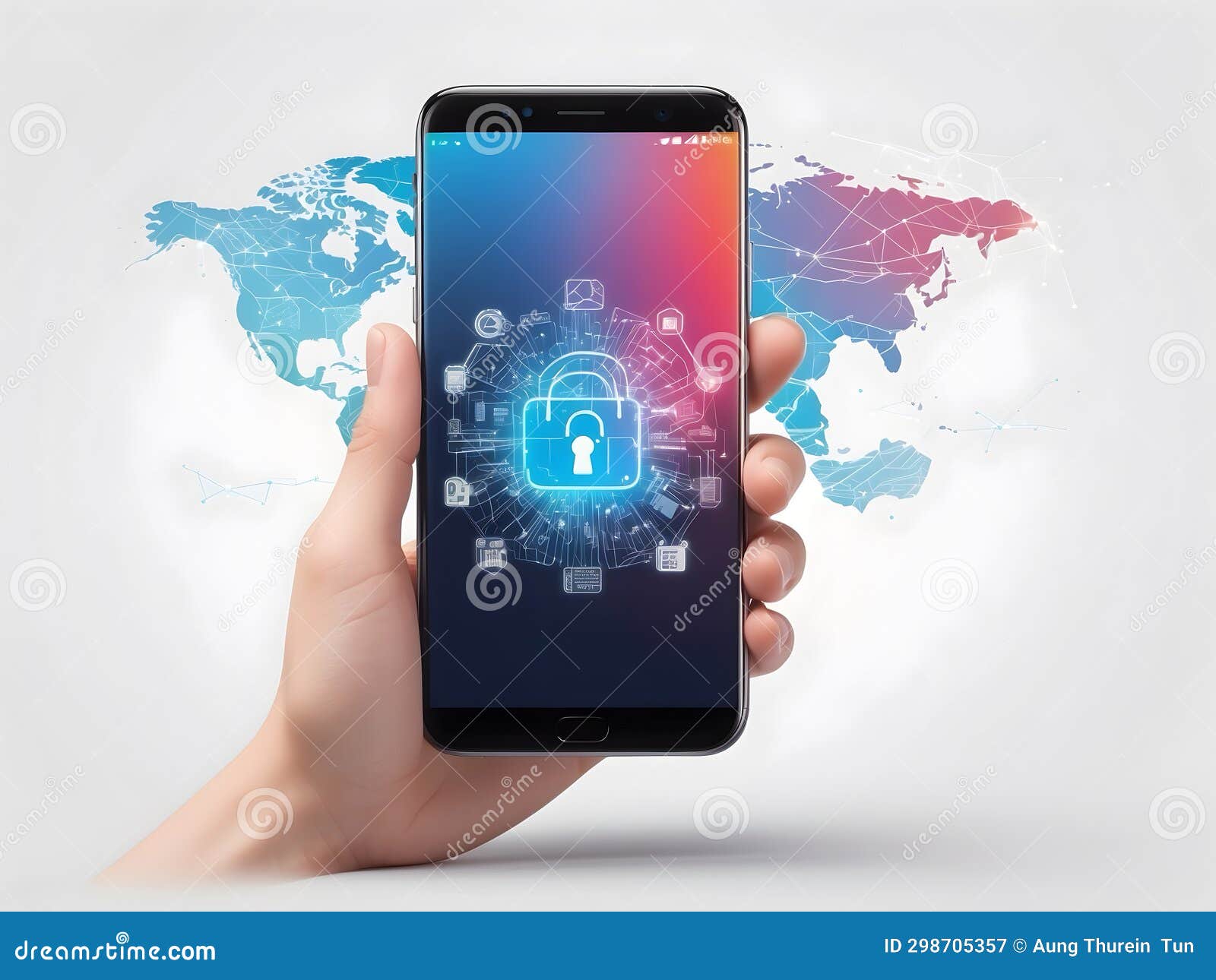 Embracing the Data Privacy in the Digital Age Stock Illustration ...