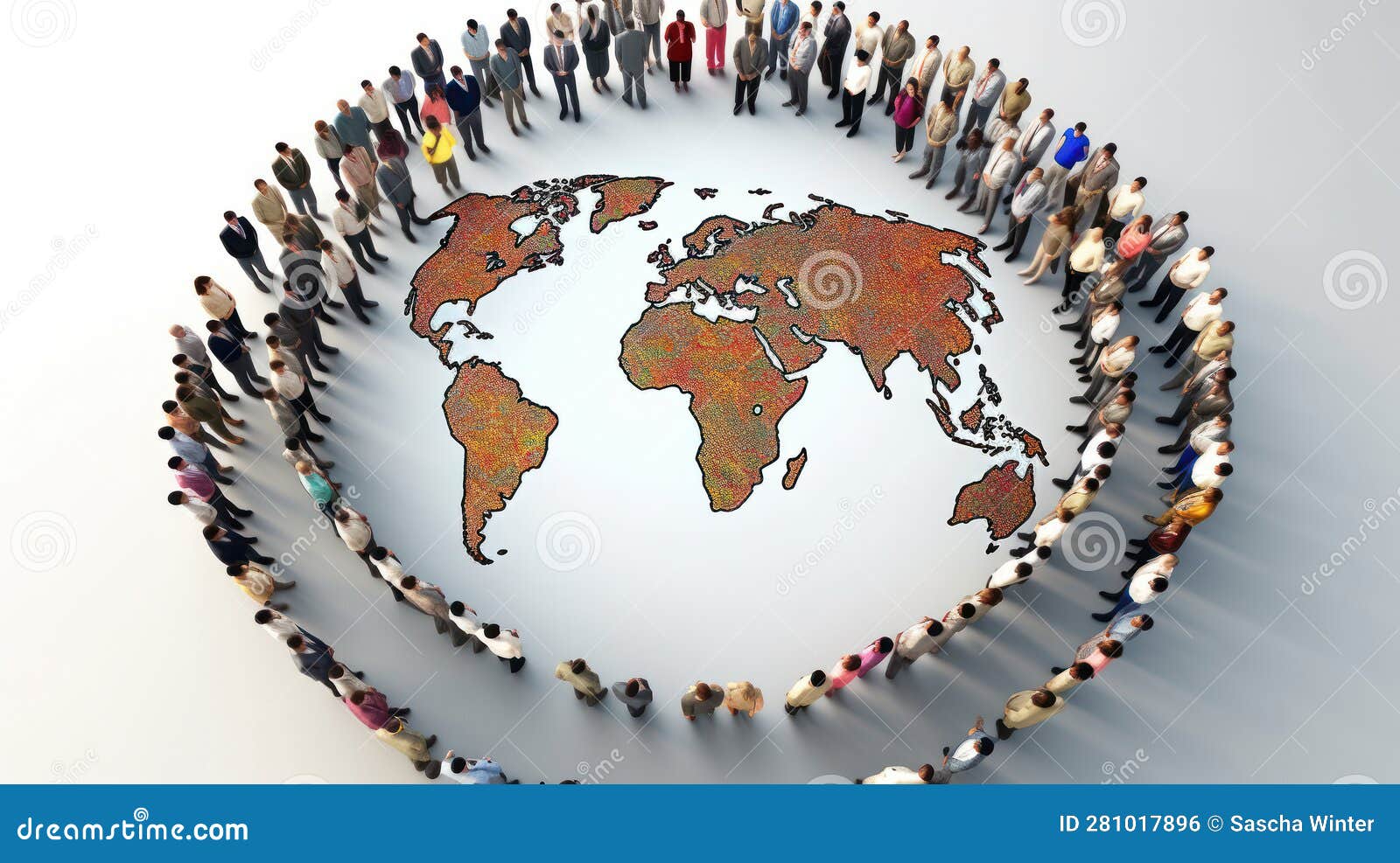 Embracing Diversity: Uniting People in a Globalized World Stock ...