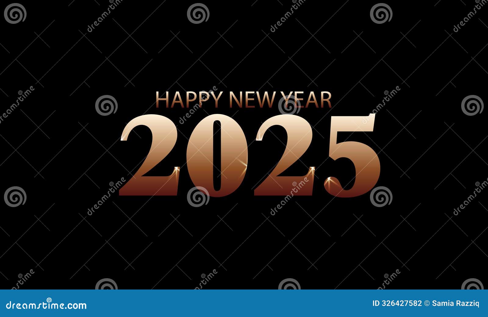 Embracing the Next Chapter Happy New Year 2025 Text Design Stock ...