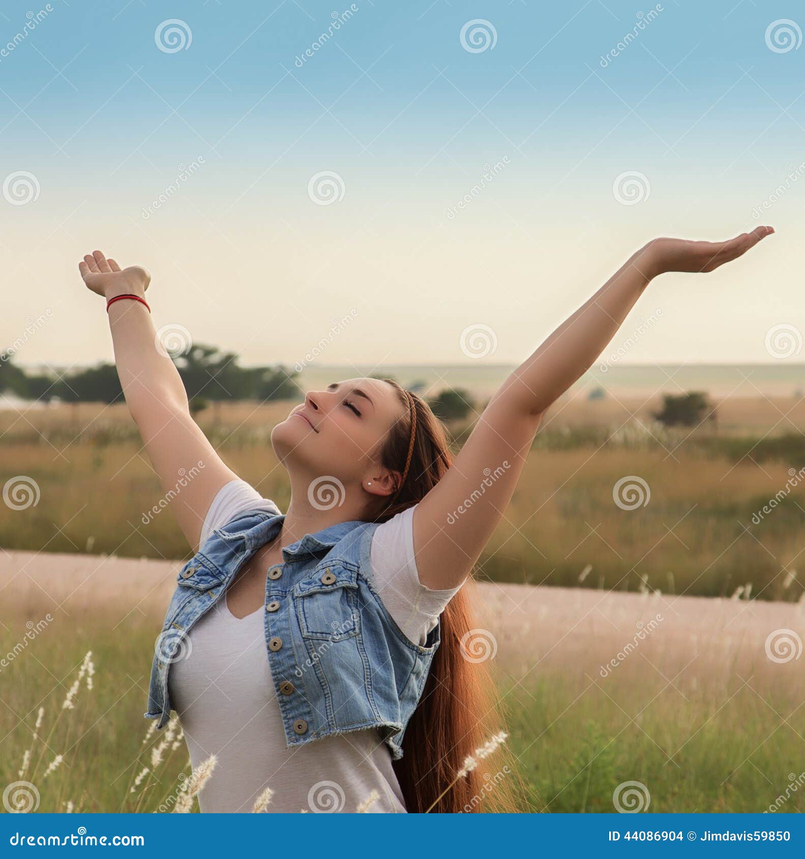 Embracing Nature stock photo. Image of embracing, long - 44086904