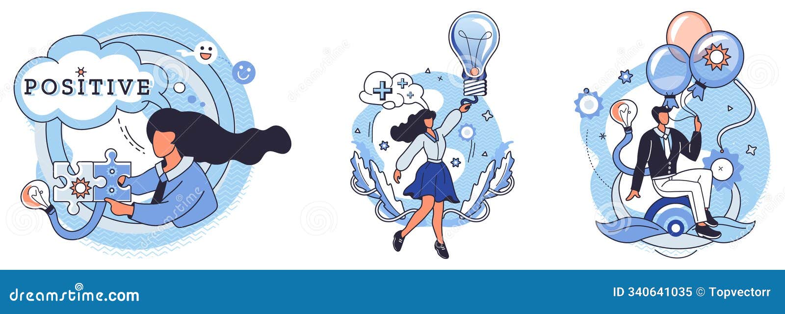 Embracing Positive Thinking for Innovation and Problem Solving Stock ...