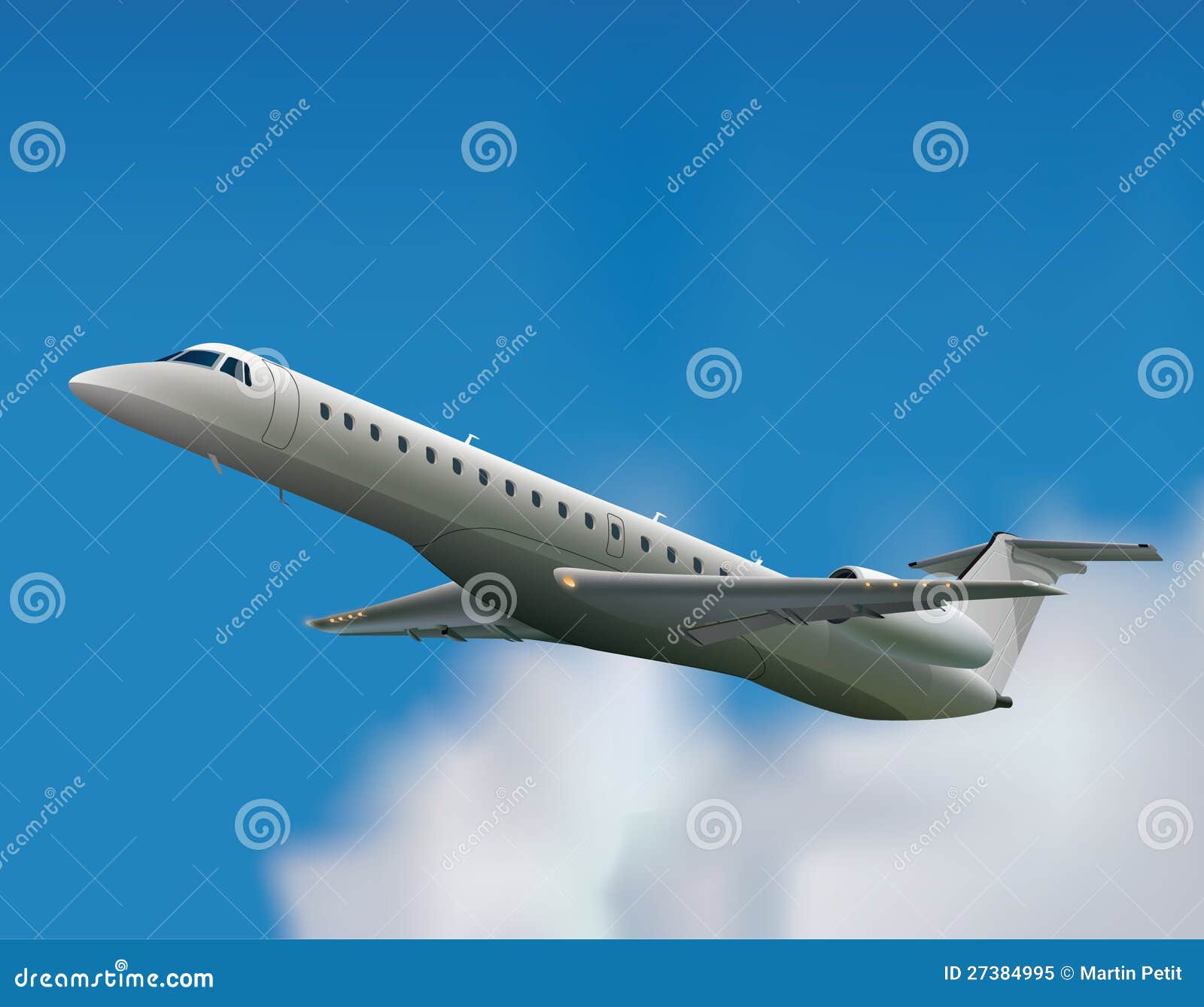Embraer ERJ-145 stock vector. Illustration of airplane - 27384995