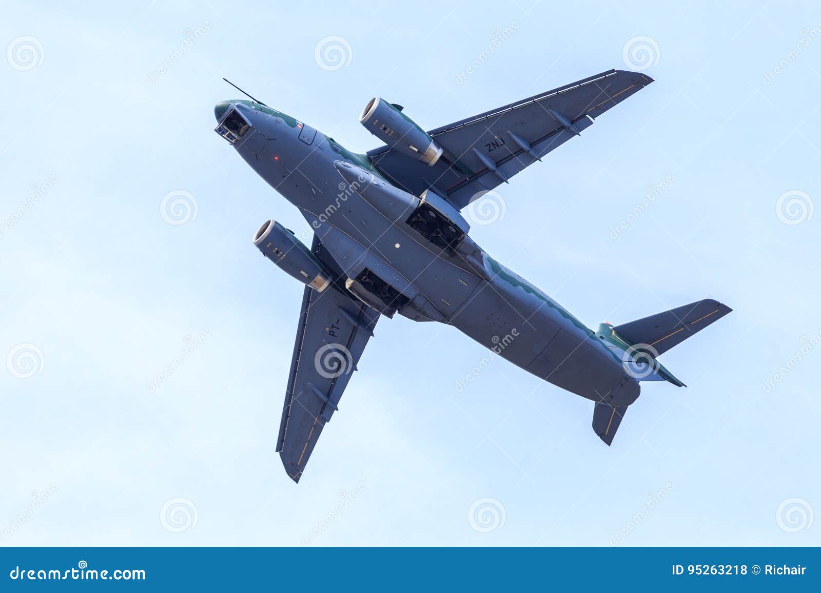 Embraer KC-390 PT-ZNJ Transport Tanker Aircraft Arrival And Landing For ...
