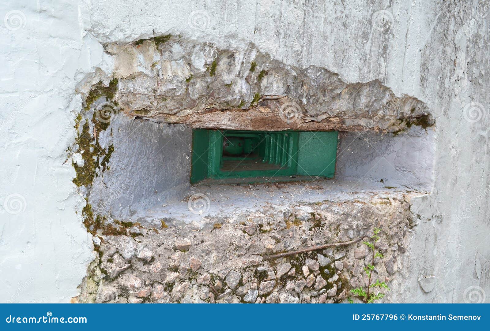 Embrasure Of Military Bunker Royalty-Free Stock Image | CartoonDealer ...
