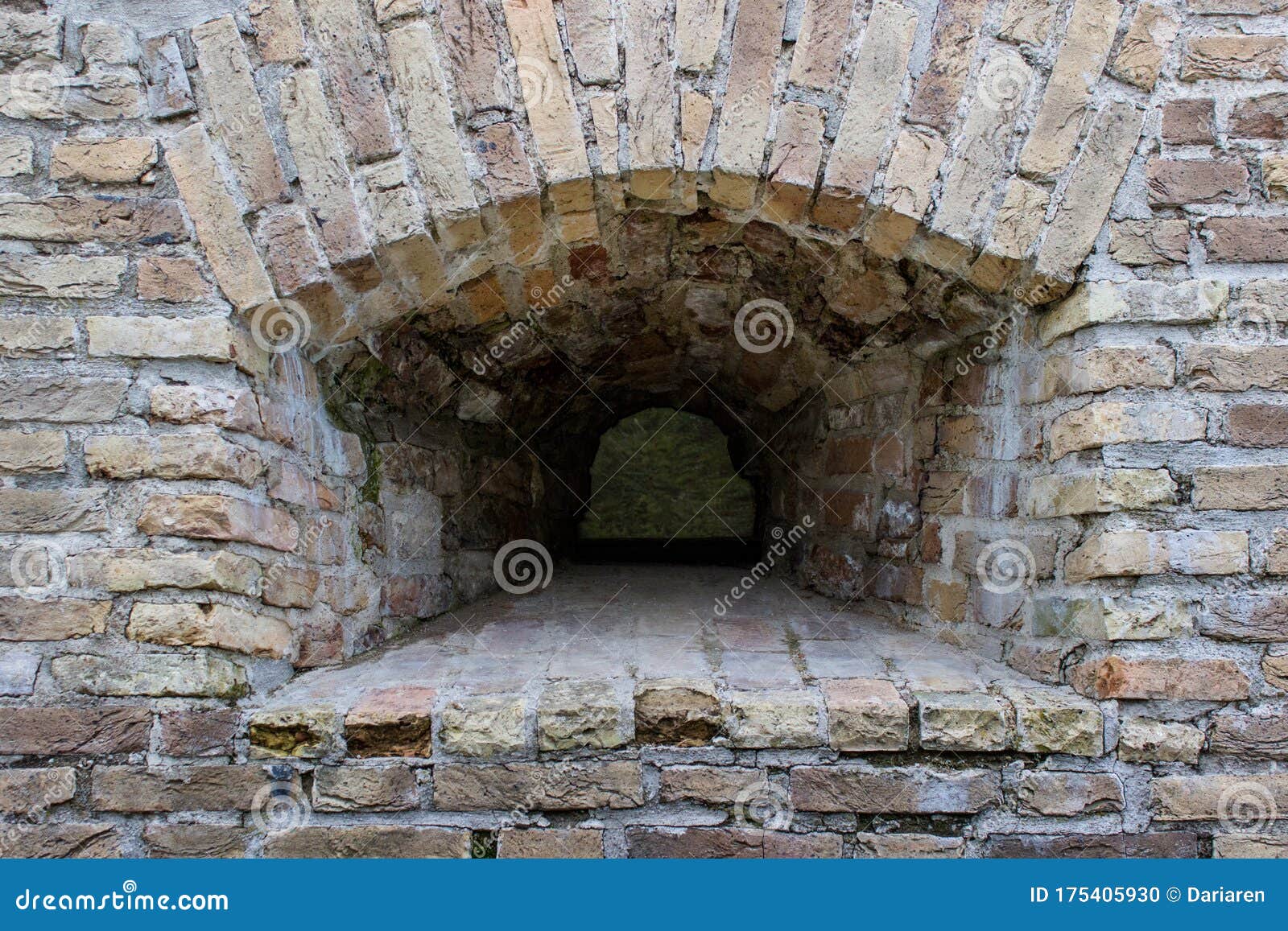 Embrasure in the Wall of Historical Building Stock Photo - Image of ...