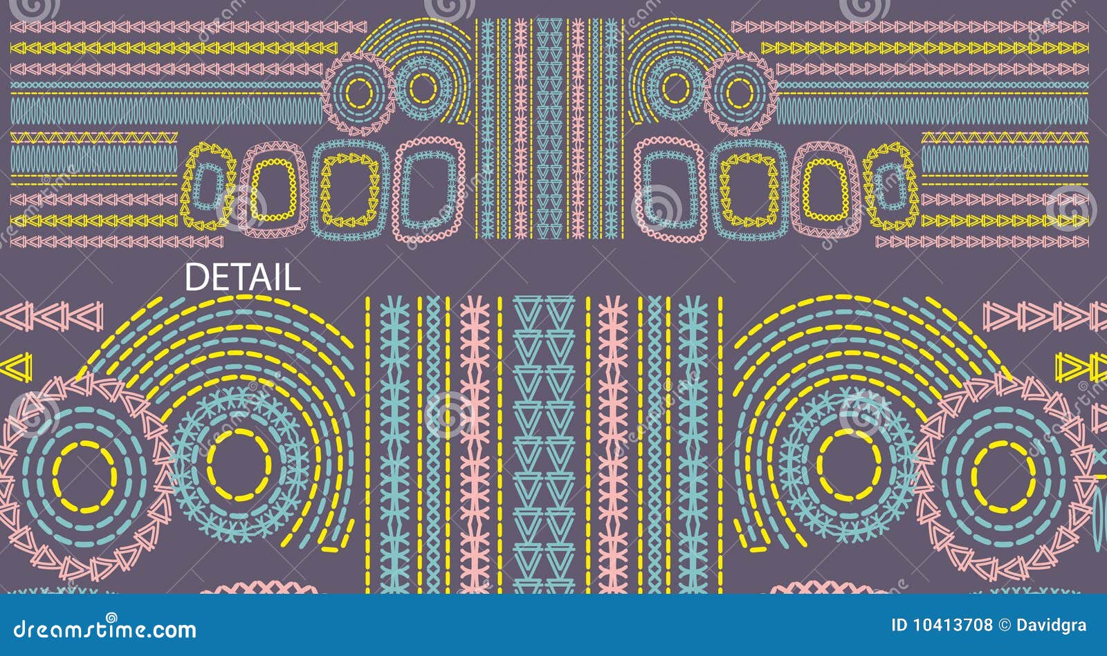 Embroidered Background stock vector. Illustration of artwork - 10413708