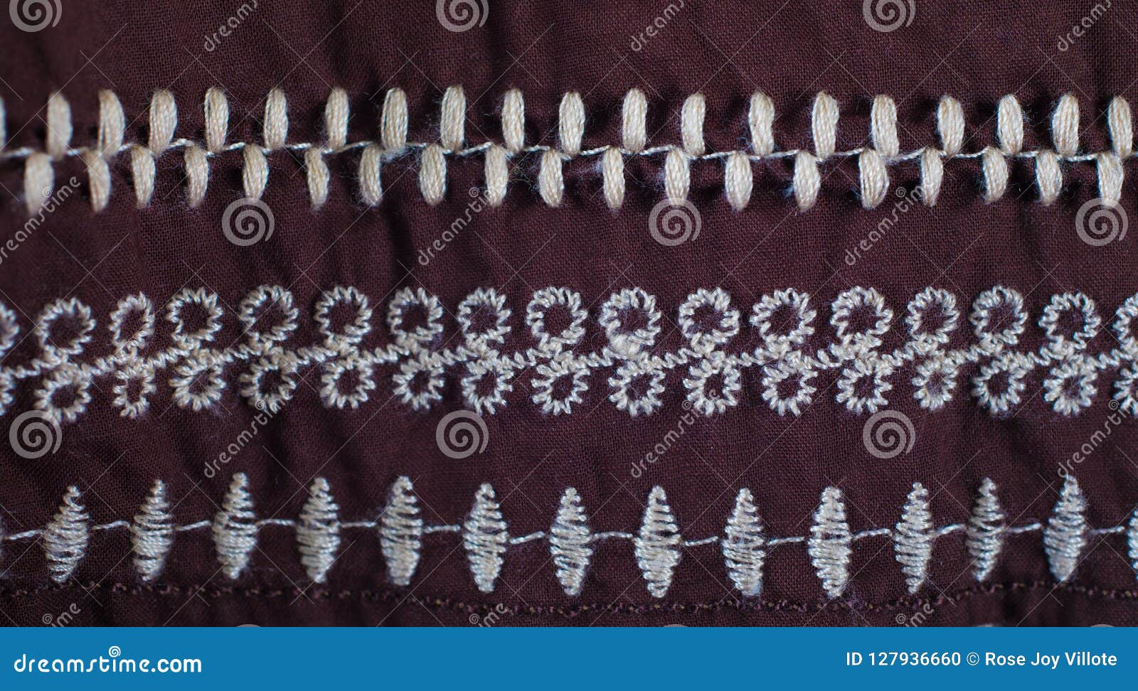 Embroidered Cloth with Native Design Stock Photo - Image of ancient ...