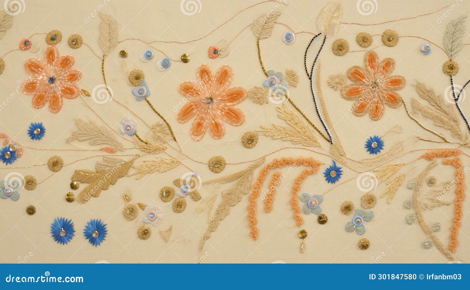 Embroidered Fabric Texture - Featuring Intricate Stitched Details Stock ...