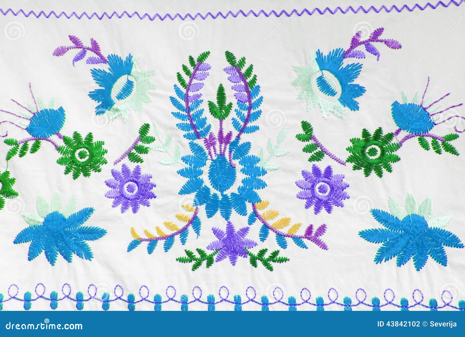 Embroidered fabric texture stock photo. Image of cotton - 43842102