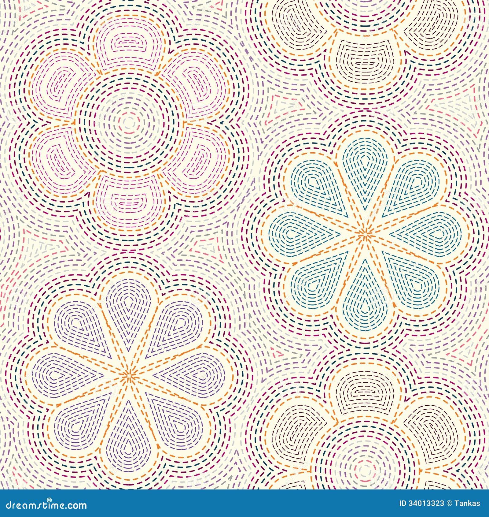 Embroidered flowers stock vector. Illustration of embroidery - 34013323