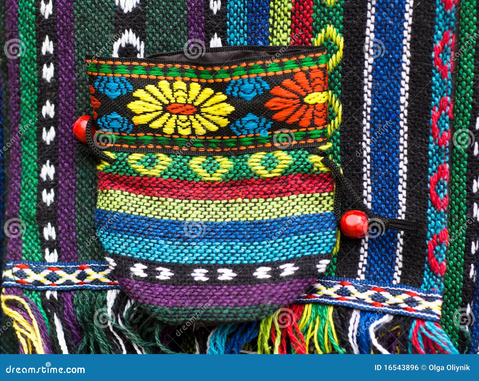 Embroidered poket stock photo. Image of beauty, folk - 16543896