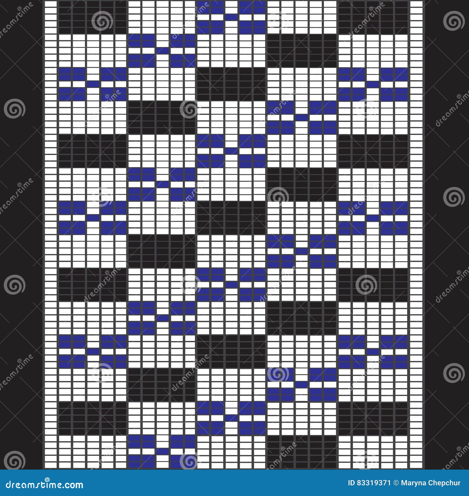 Embroidered Shirt with Squares Stock Vector - Illustration of cross ...