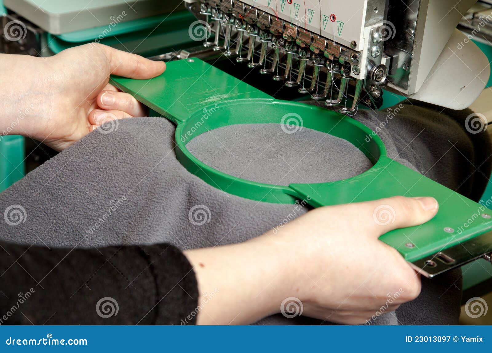 Embroidery stock image. Image of hands, contemporary - 23013097