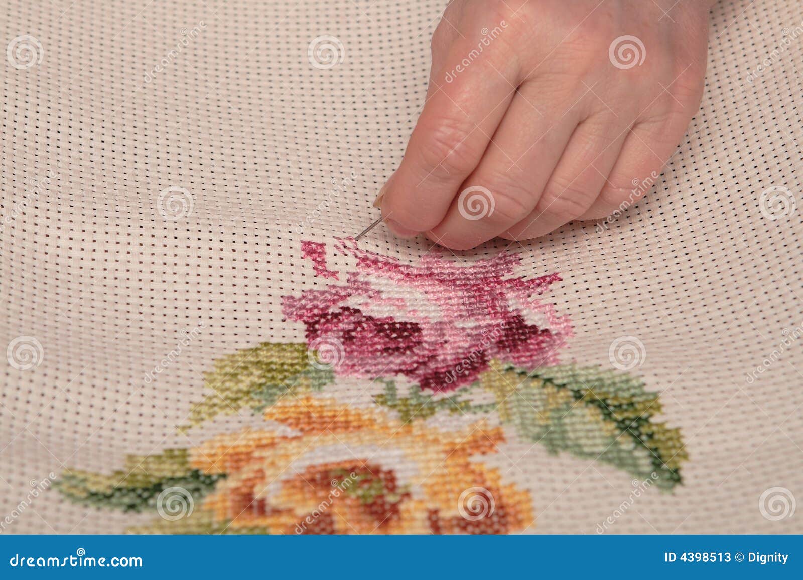 Embroidery stock image. Image of color, botanic, background - 4398513