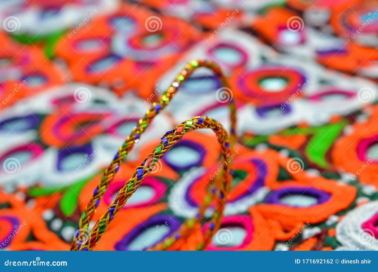 Embroidery Handwork and Design Rope Close Up View,embroidery Stock ...