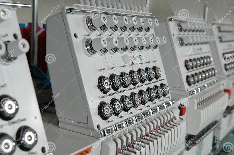 Embroidery Machine stock image. Image of commercial, garment - 1131247