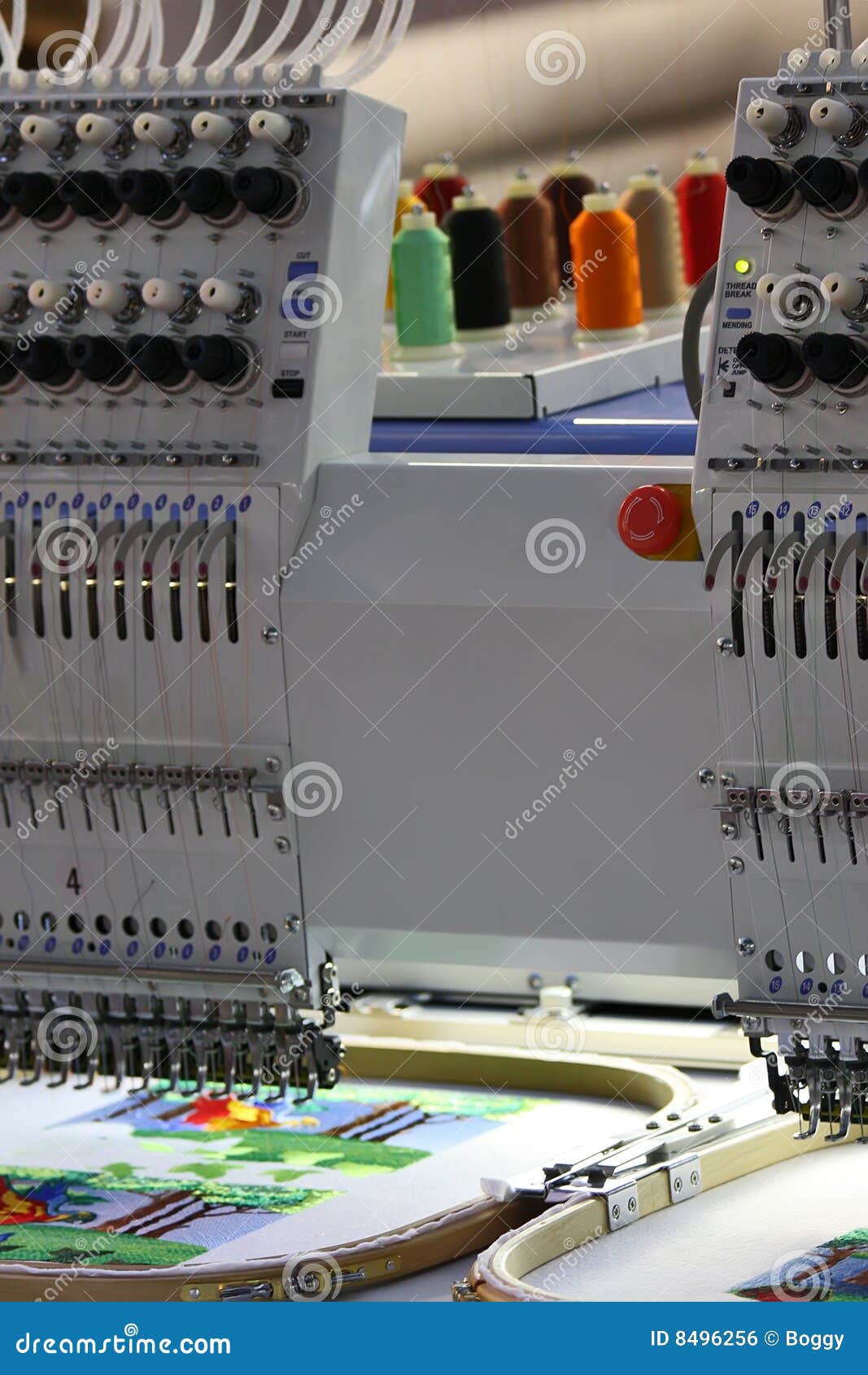 Embroidery machine stock photo. Image of industry, textile - 8496256