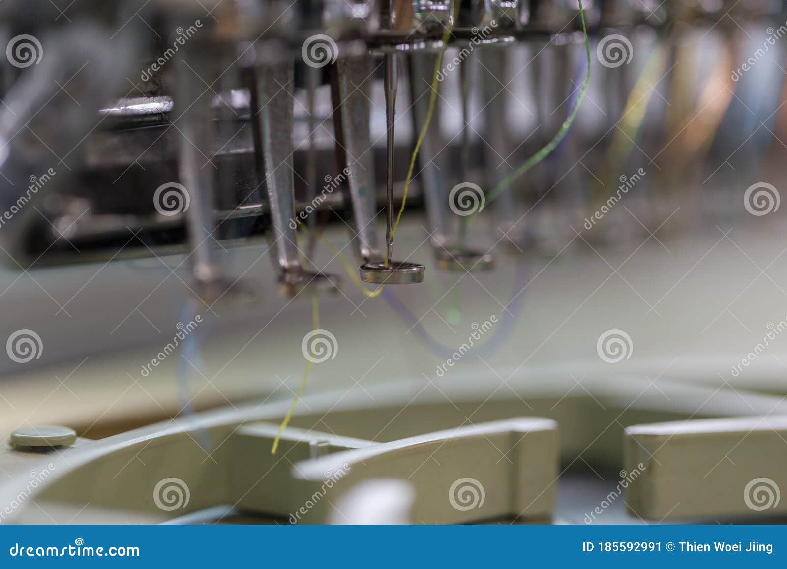 Embroidery Machine Needle in Textile Industry at Garment Manufacturers ...