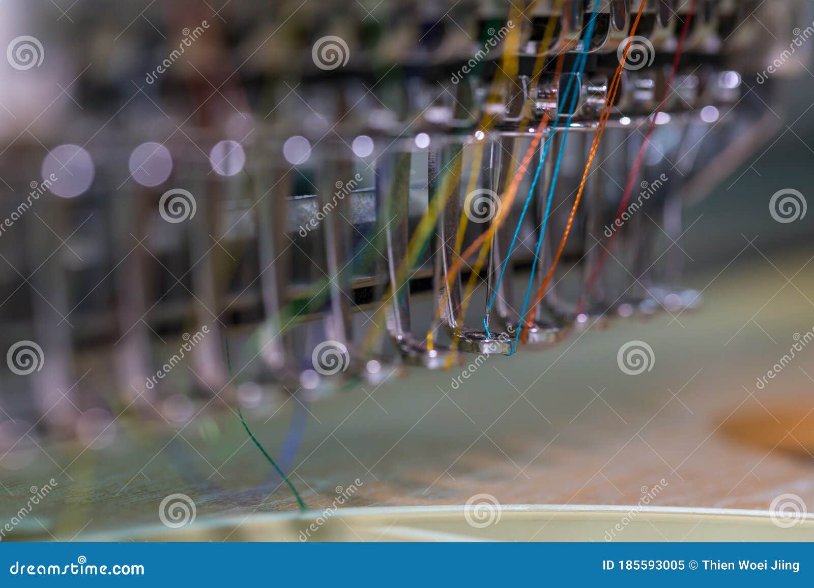 Embroidery Machine Needle in Textile Industry at Garment Manufacturers ...