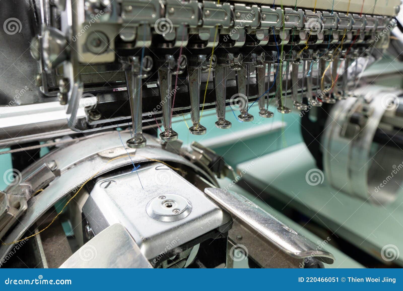 Embroidery Machine Needle in Textile Industry at Garment Manufacturers ...