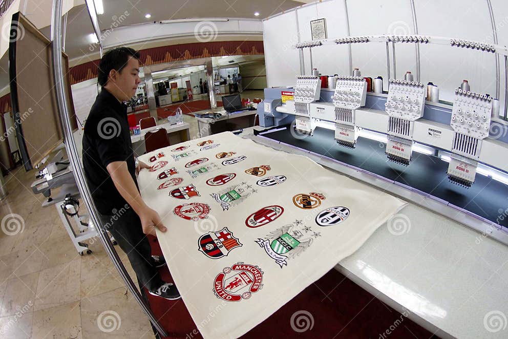 Embroidery editorial photography. Image of operating - 35426507