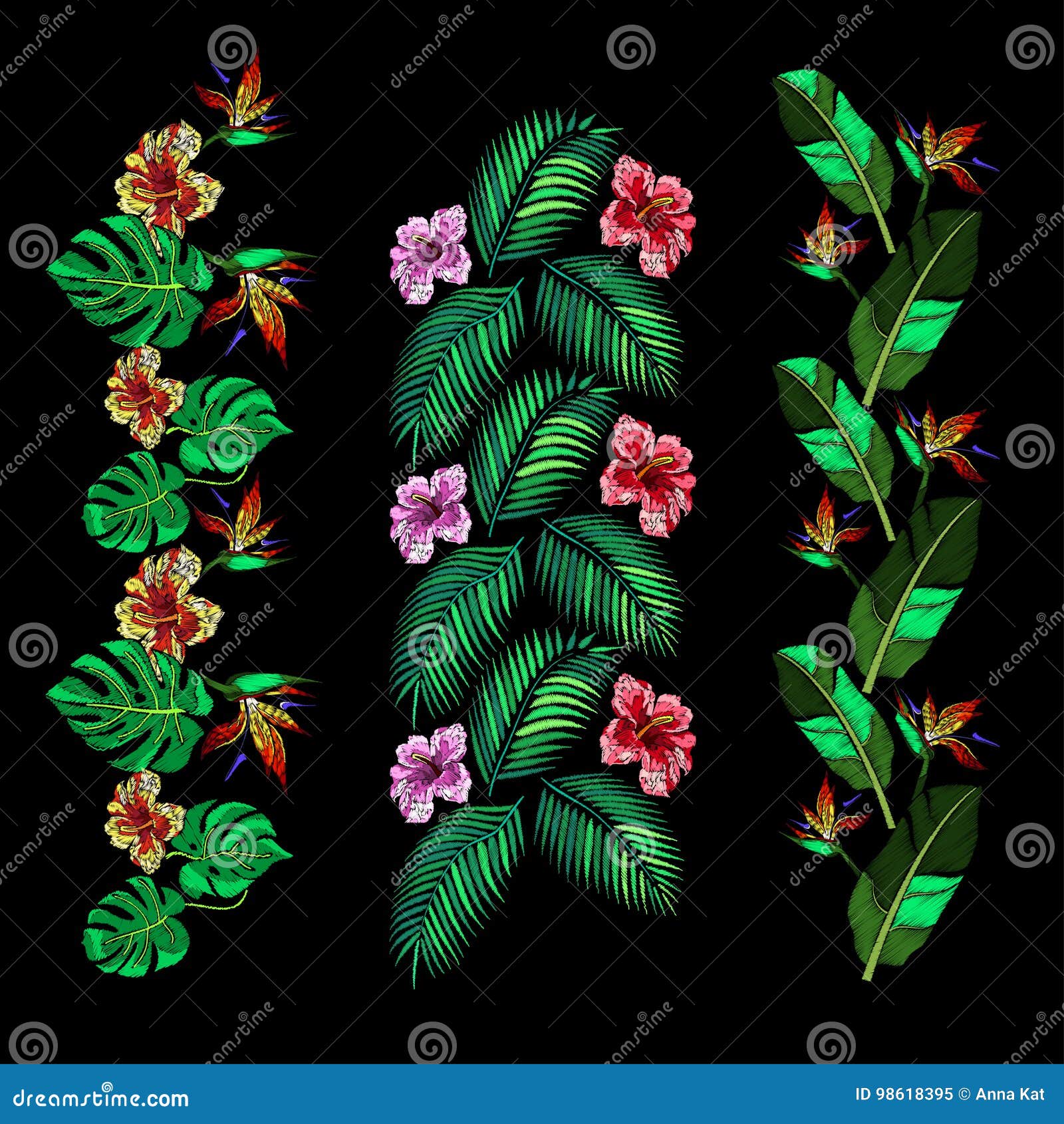 Embroidery Pattern for Design Stock Vector - Illustration of decor ...