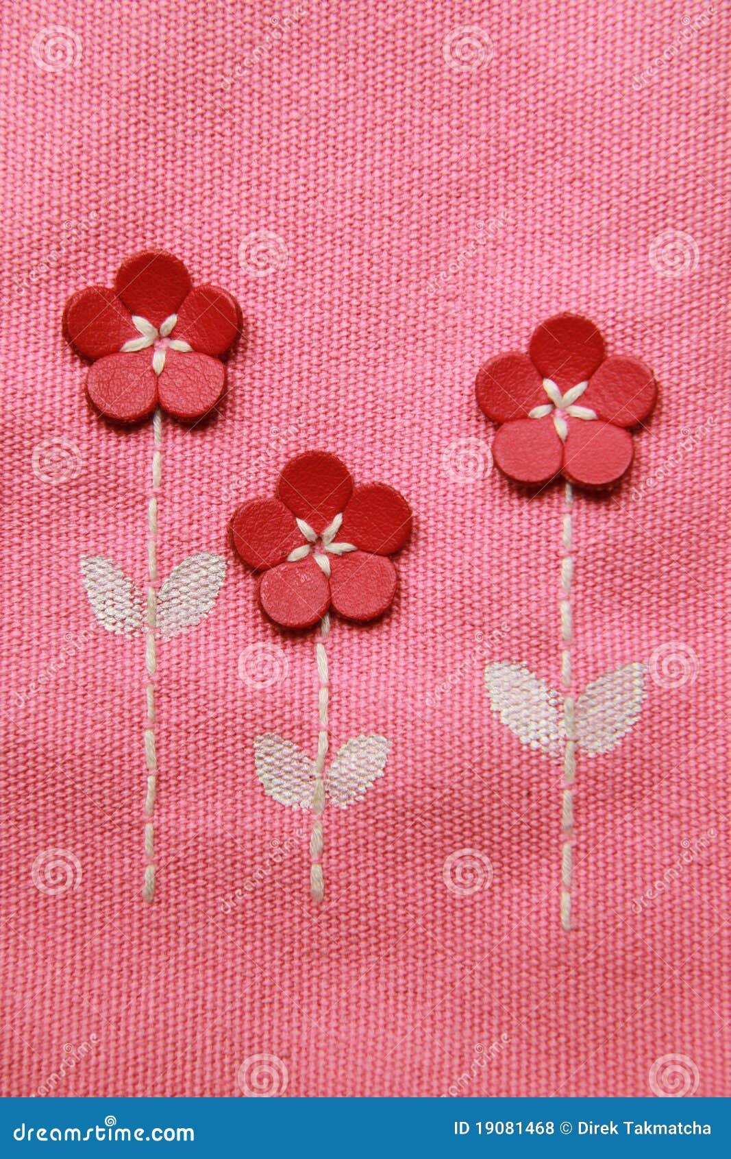 Embroidery Pattern on Fabric Stock Photo - Image of fashion, stitch ...