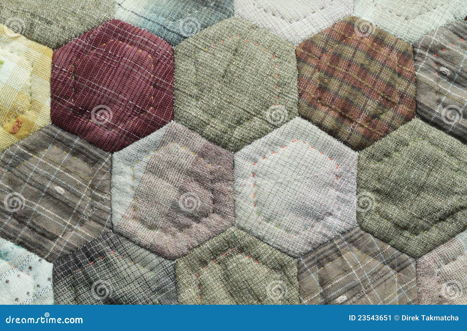 Embroidery Pattern on Fabric Stock Image - Image of textured, decorate ...