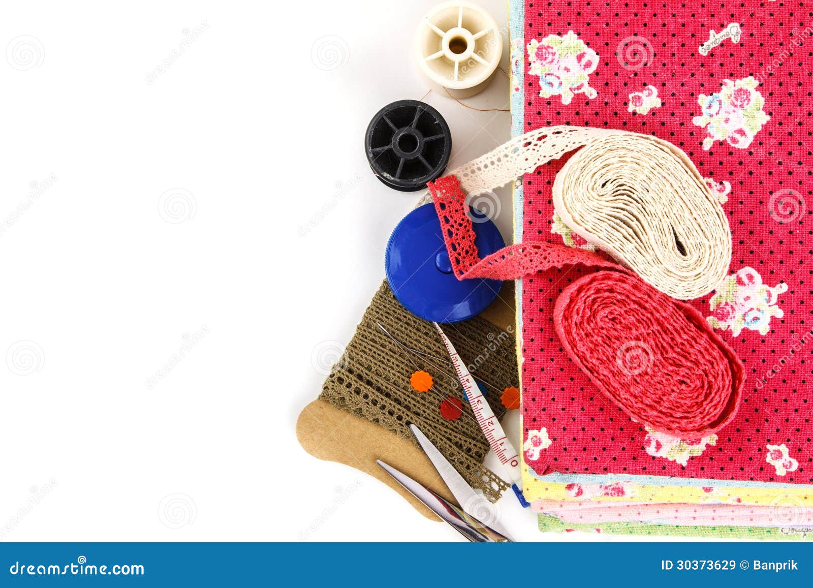 Embroidery stock image. Image of colorful, white, needlework - 30373629