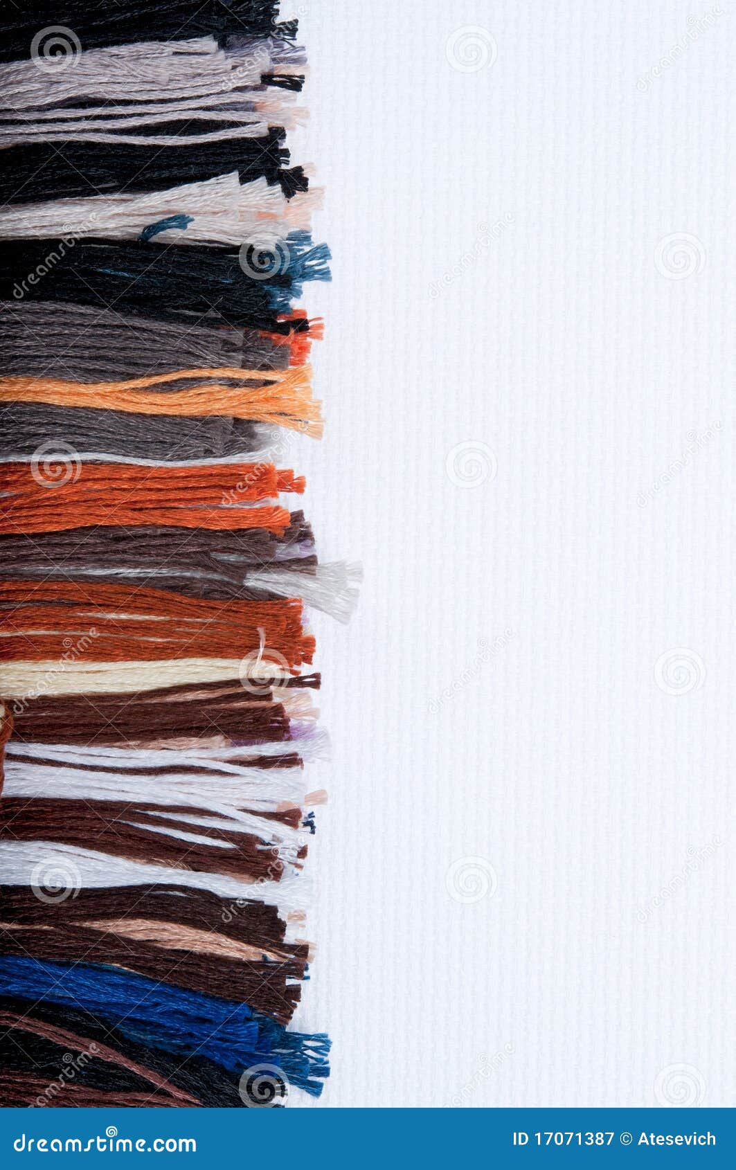 Embroidery Threads and Textile Backgrounds Stock Image - Image of ...