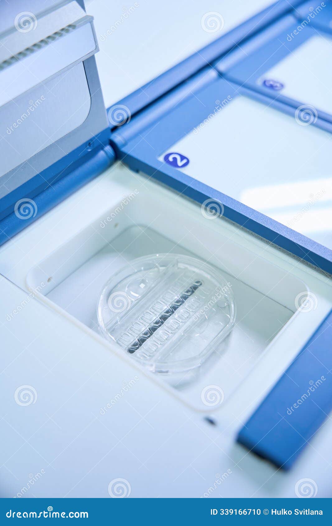 Embryo Culture Dish Inside a Specialized Incubator Stock Photo - Image ...