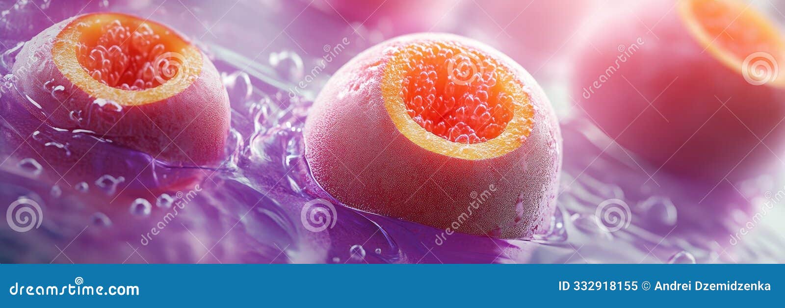 Embryo Development Cleavage in a Frog Egg Viewed Under a Light ...