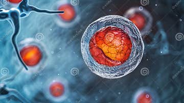 Embryo Development Secondary Oocyte Release and Fertilization Process ...