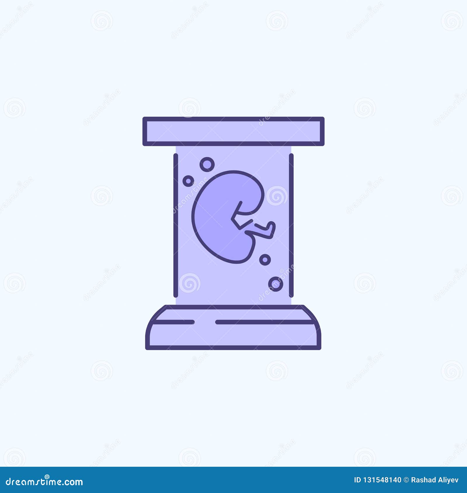 Embryo Testing 2 Colored Line Icon. Simple Colored Element Illustration ...