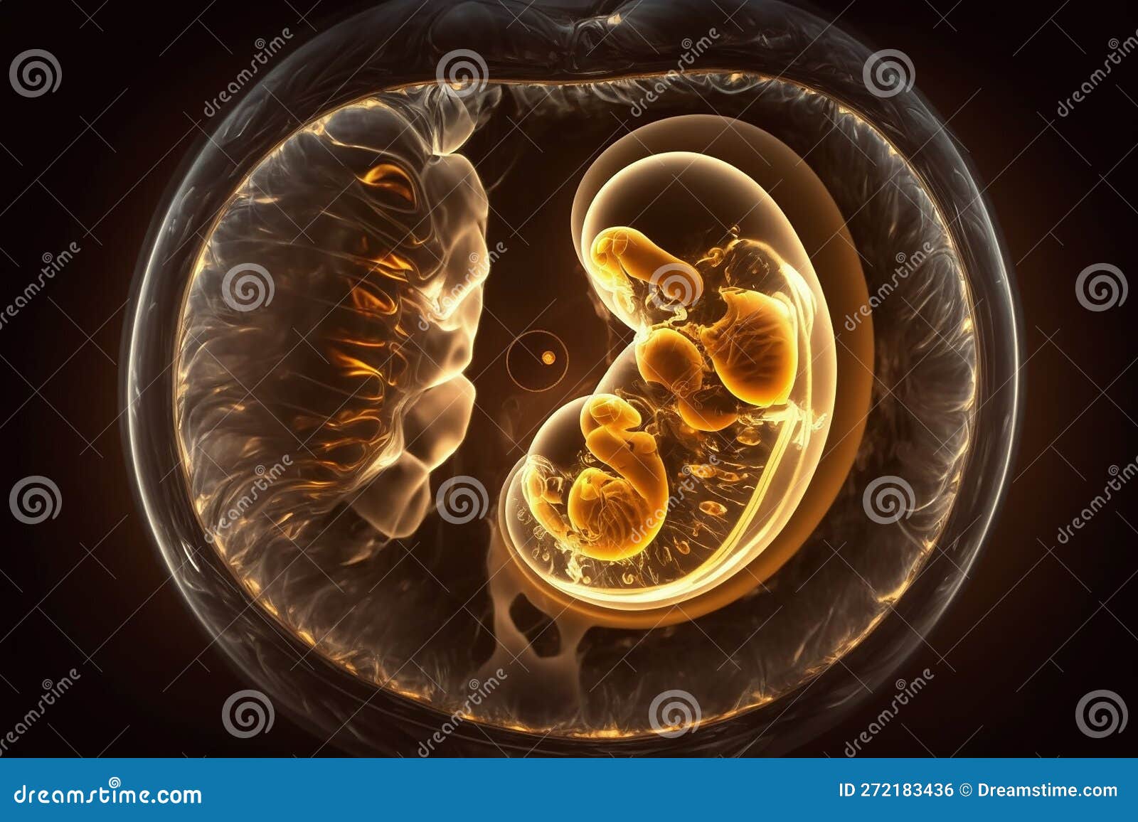 Embryo in the Womb. the Concept of Conception and Development of the ...