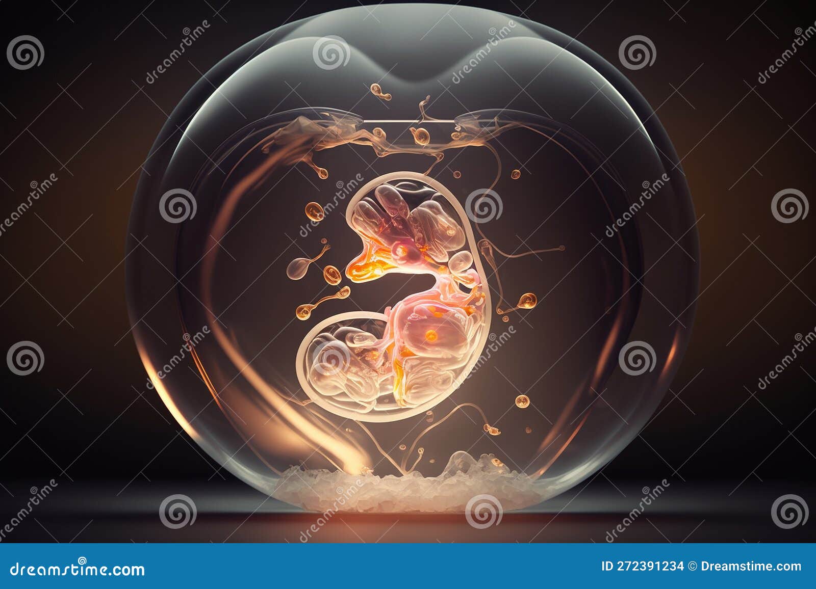 Embryo in the Womb. the Concept of Conception and Development of the ...