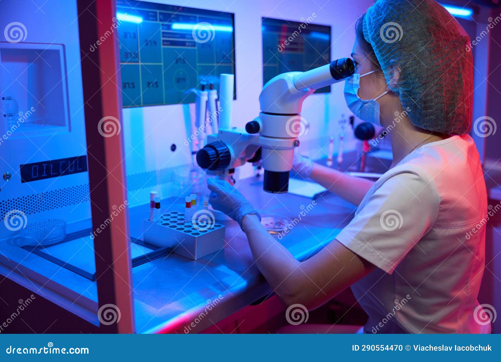 Embryologist Freezing Embryos For Staorage Royalty-Free Stock Photo ...