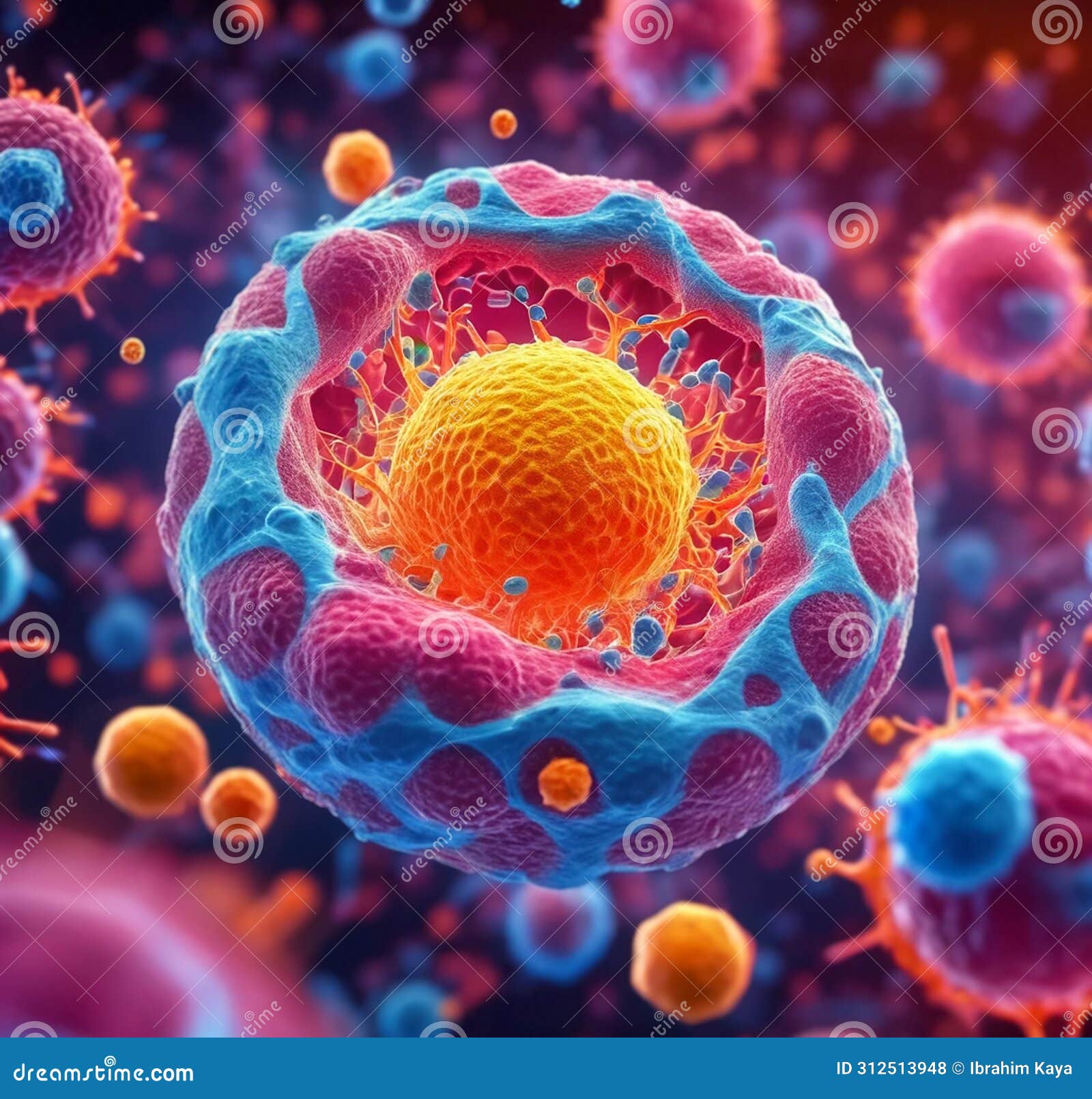 Embryonic Stem Cell Illustration. 3D Render Stock Illustration ...