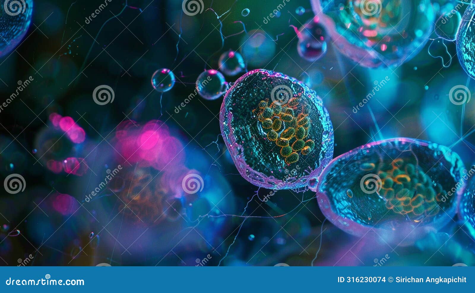 Embryonic Stem Cells Come into Clear View Under a Microscope, Set ...