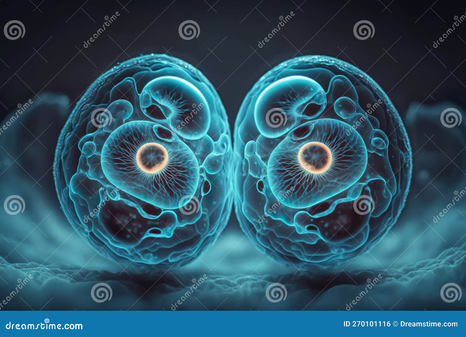 Human DNA Under The Microscope, Evolution Of Man DNA. View The ...