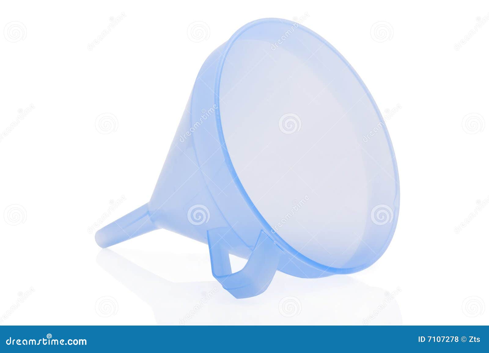 Embudo azul foto de archivo. Imagen de blanco, aislado - 7107278