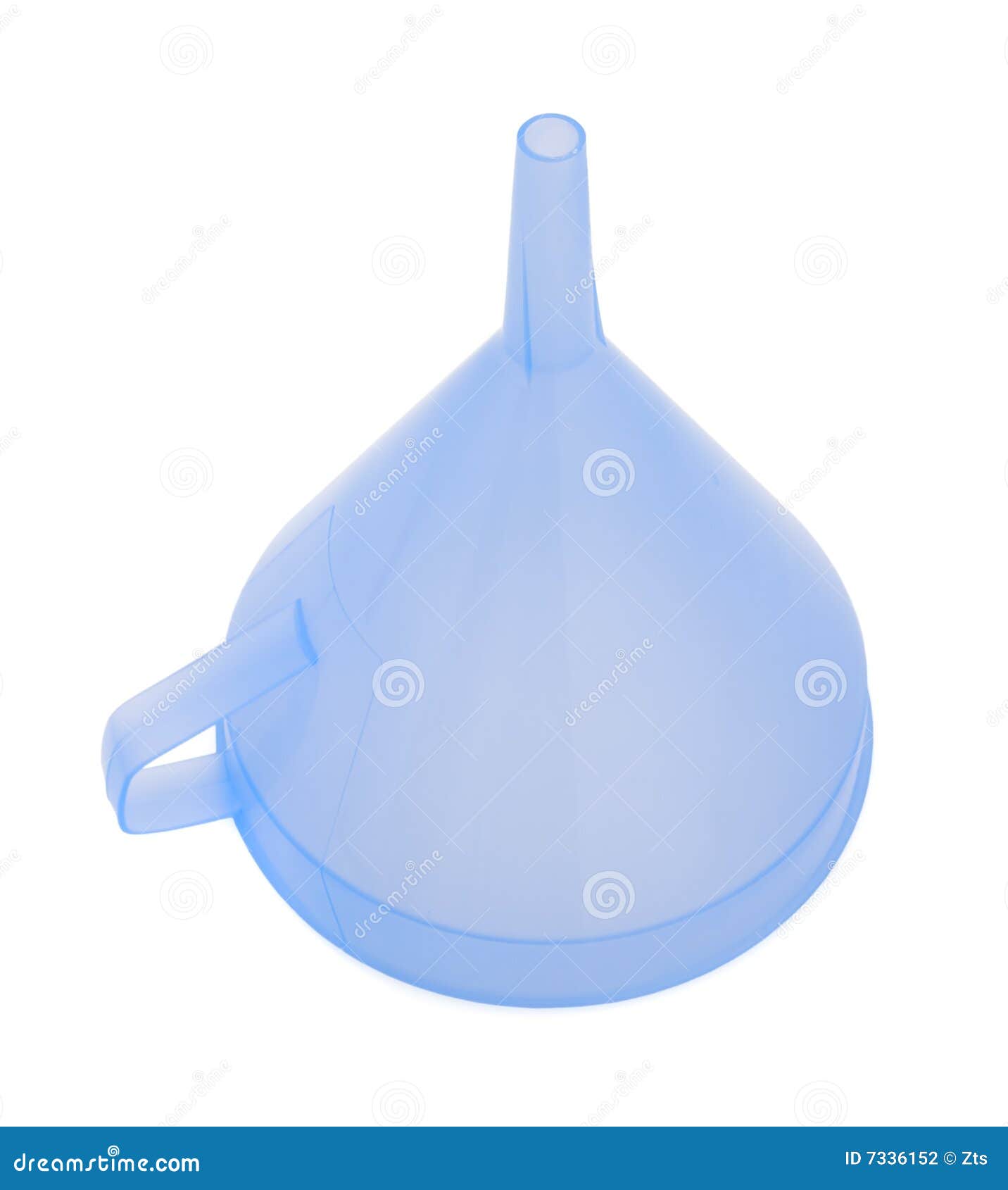 Embudo Azul Aislado En Blanco Foto de archivo - Imagen de doméstico ...