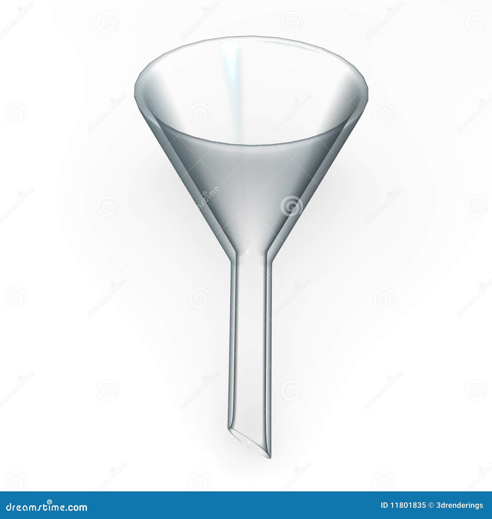 Embudo del laboratorio stock de ilustración. Ilustración de tubo - 11801835