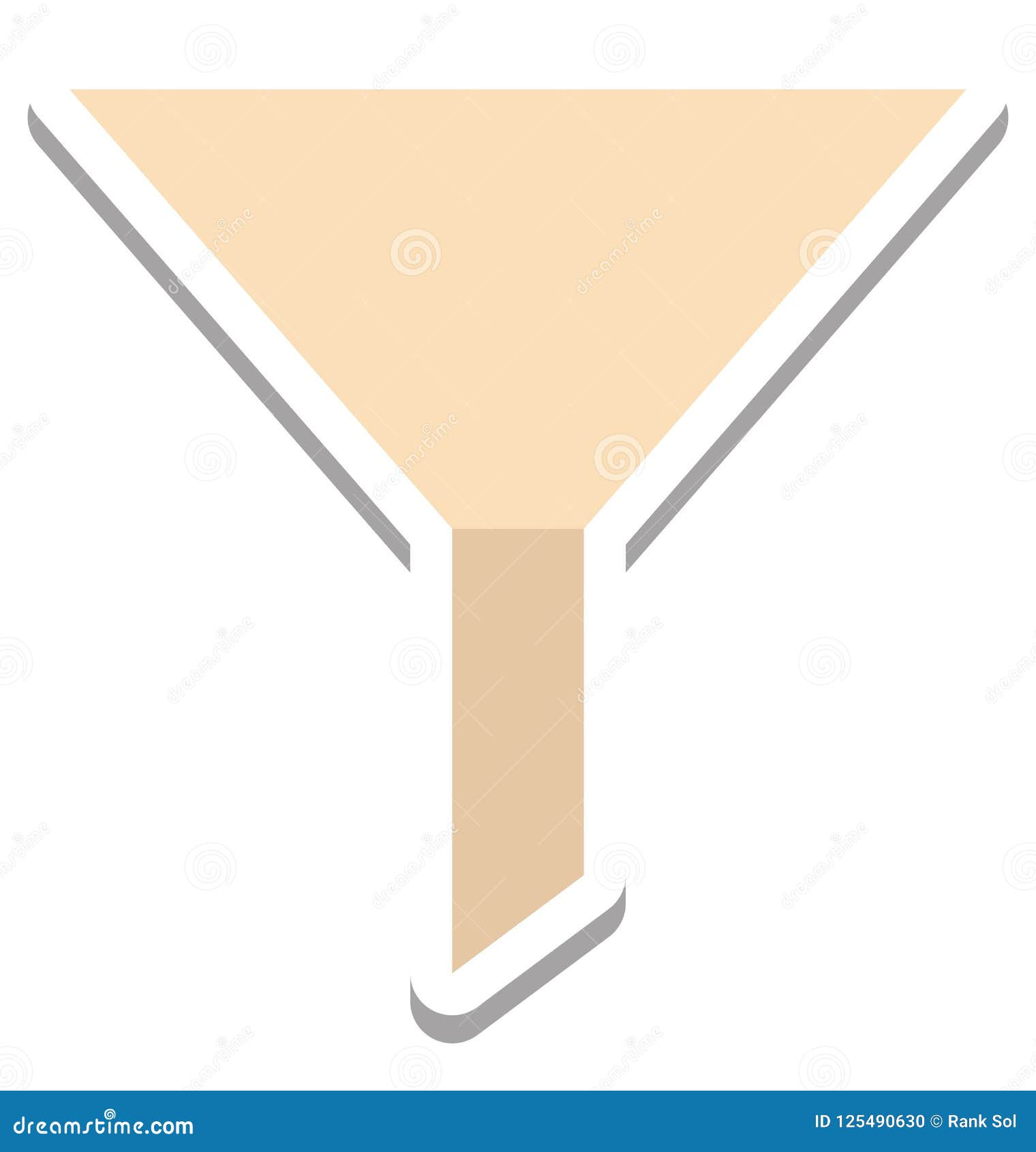 Embudo, Icono Del Vector Del Filtro Editable Ilustración del Vector ...