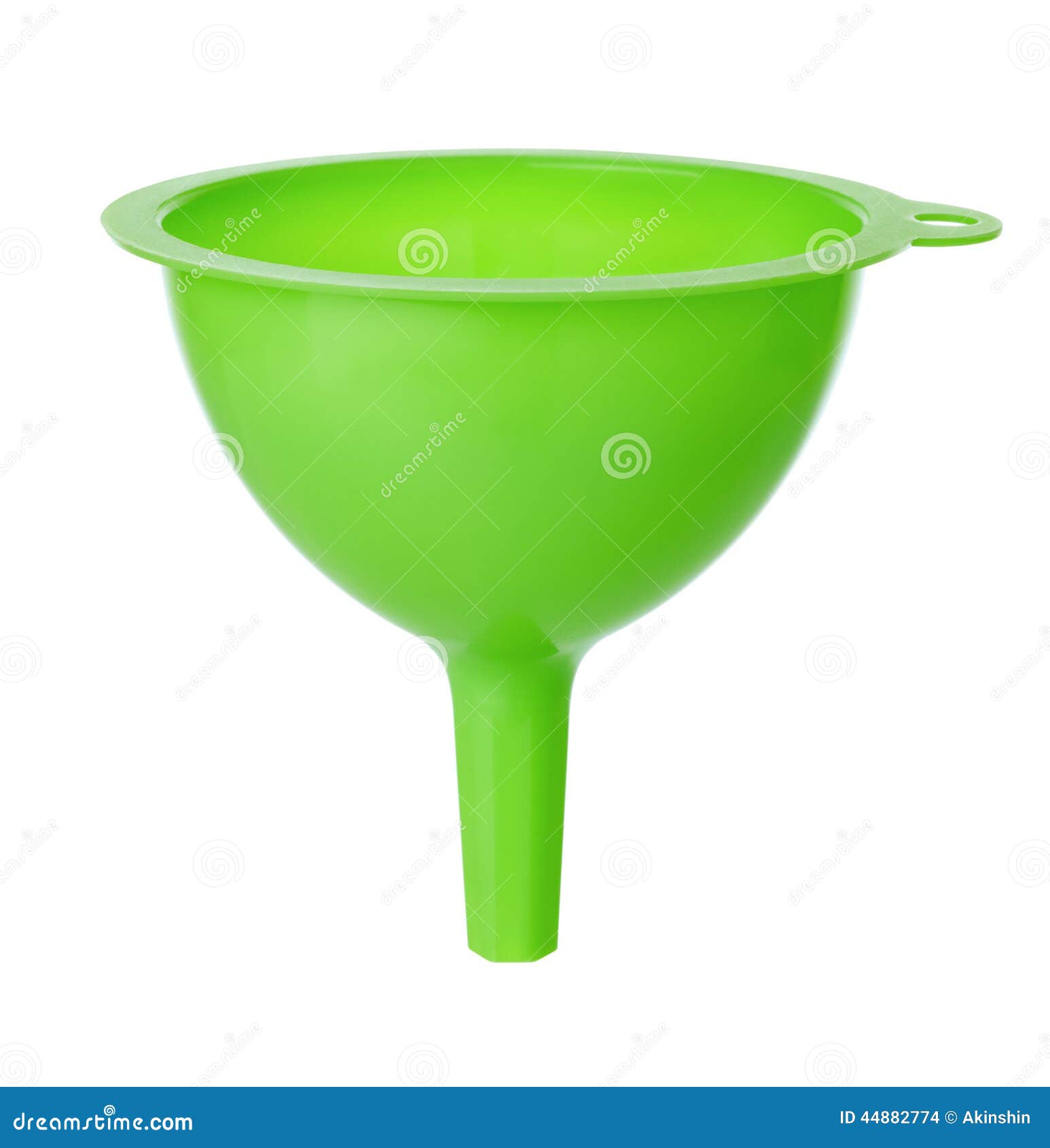 Embudo plástico verde foto de archivo. Imagen de embotellamiento - 44882774